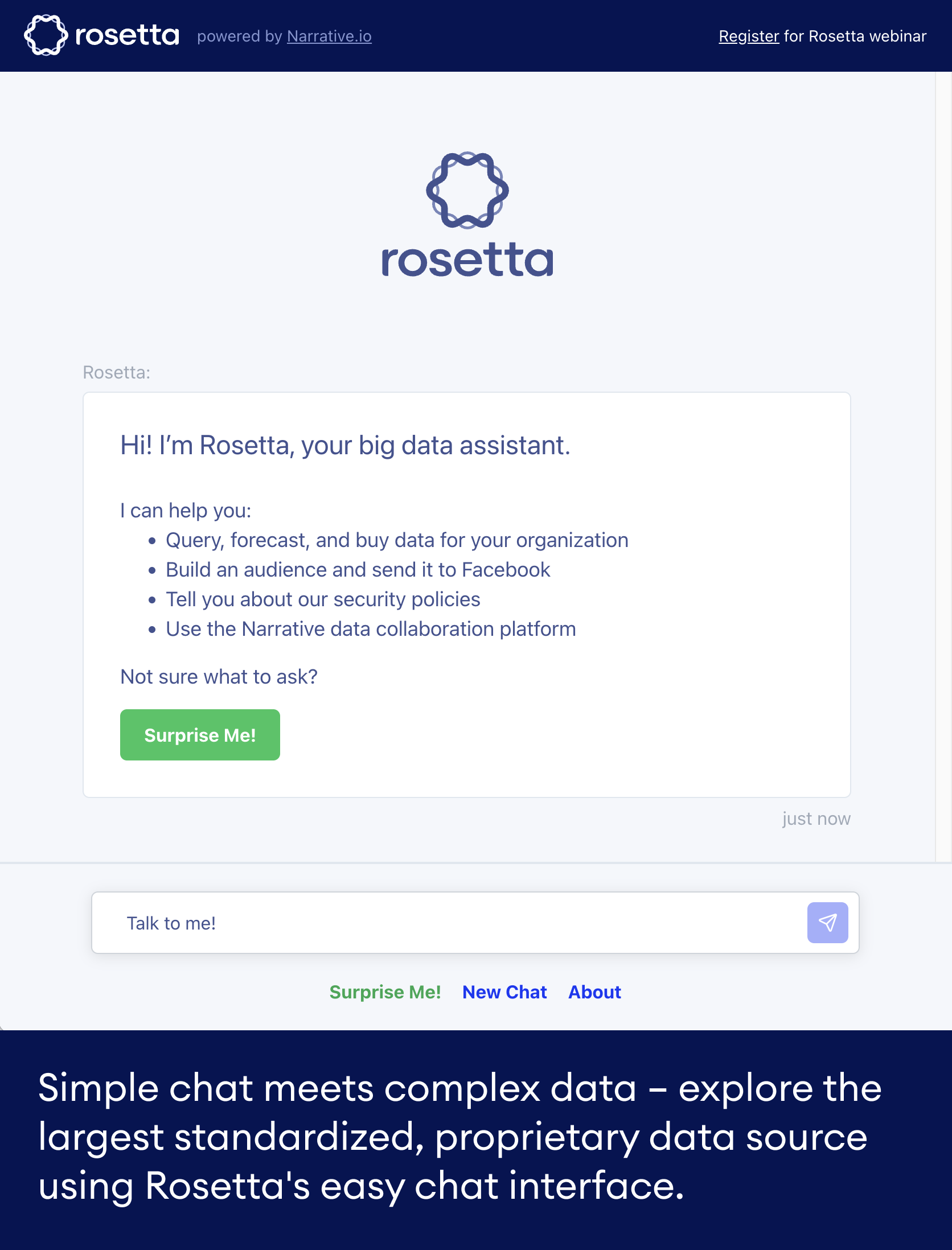 Meet Rosetta: Narrative's AI-Powered Data Collaboration Assistant